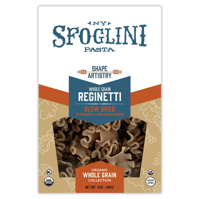 Whole Grain Reginetti - Ruffled Pasta - Sfoglini