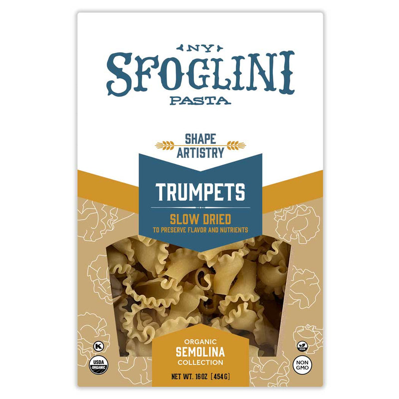 Organic American Grain Trumpet Pasta - Sfoglini Pasta