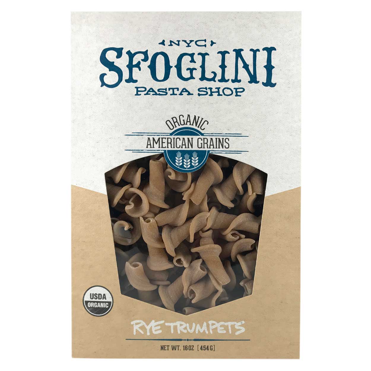 Organic Stone Ground Rye Trumpet Pasta - Sfoglini